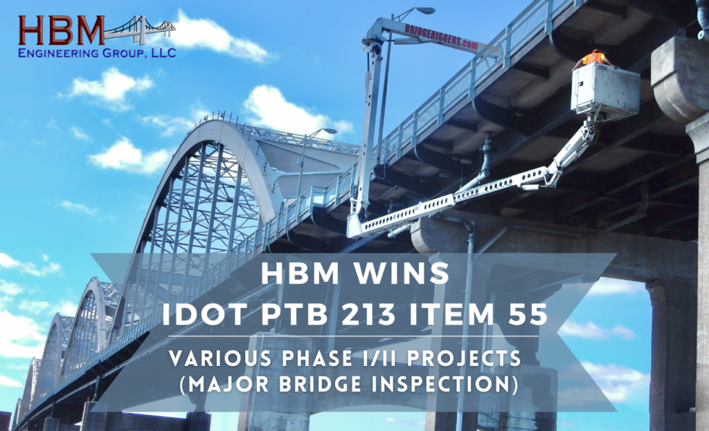 HBM Wins IDOT PTB 213 Item 55 for Major Bridge Inspection Services - HBM Engineering